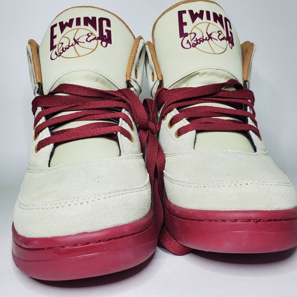 Ewing Athletics | Shoes | Patrick Ewing 33 Hi Taupe Clay Maroon ...